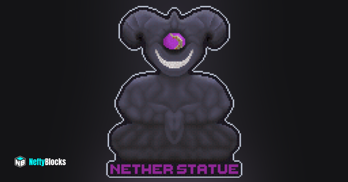 Nether Statue Sticker | NeftyBlocks | The #1 Trade to Earn NFT ...