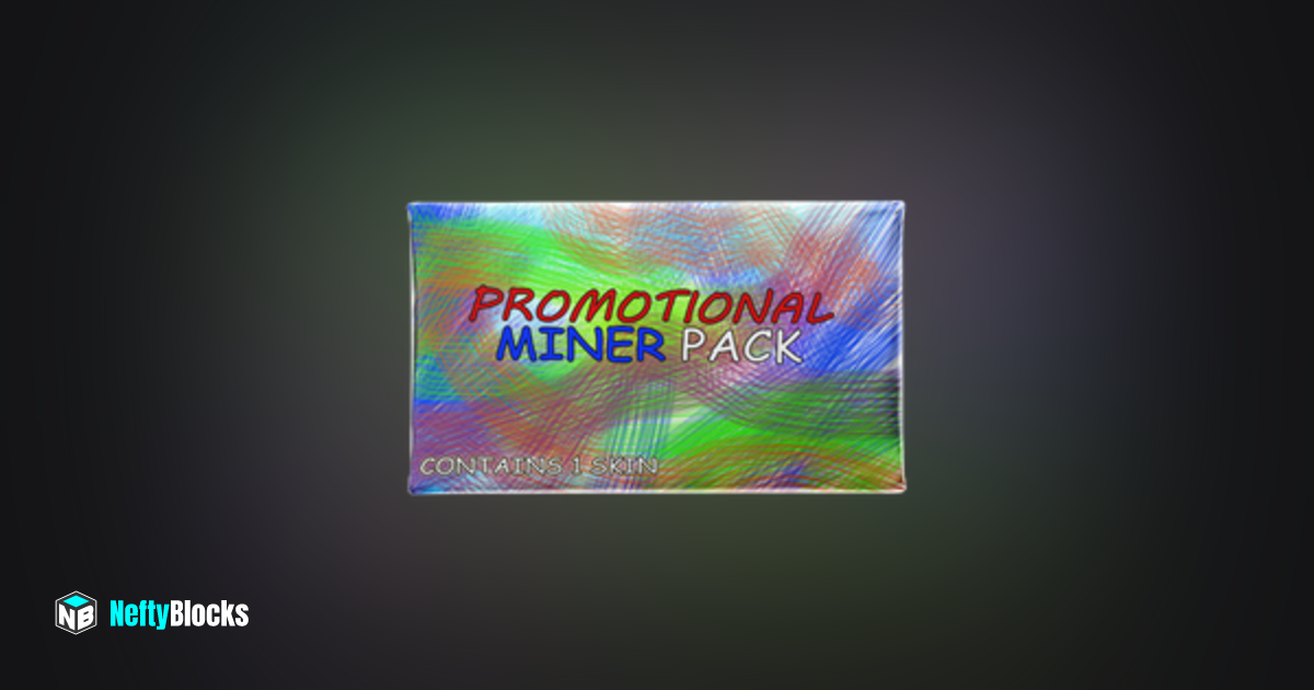 Promotional Miner Pack #41 | NeftyBlocks | The #1 Trade to Earn NFT ...