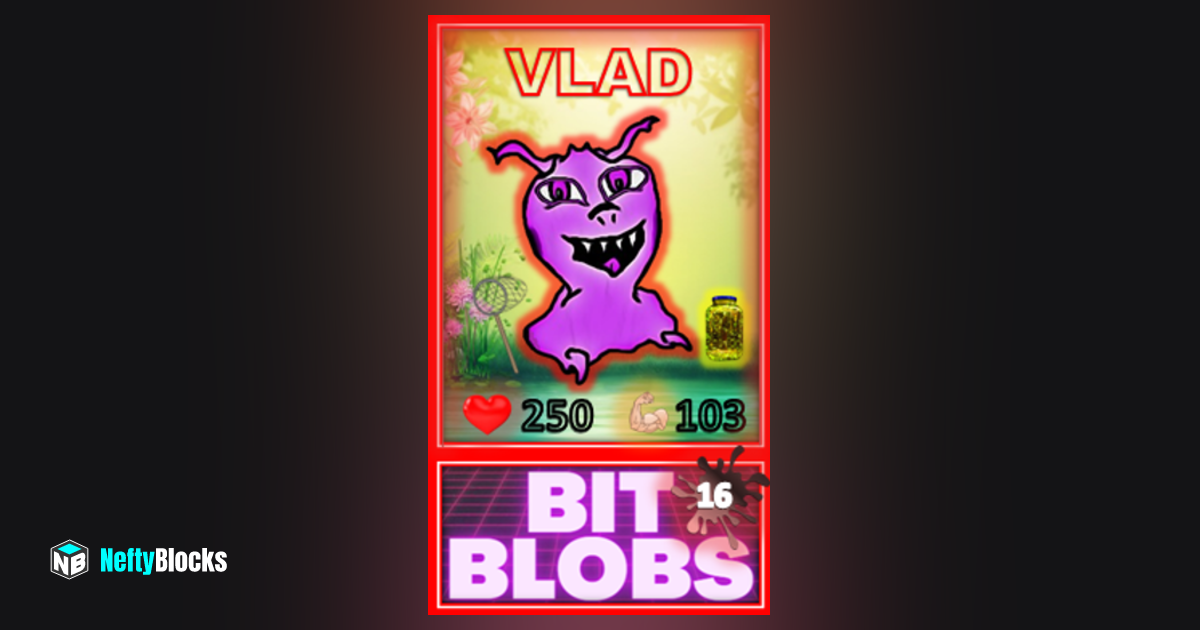 Vlad - Bit Blobs Series 3 #71 | NeftyBlocks | The #1 Trade to Earn NFT Marketplace on WAX