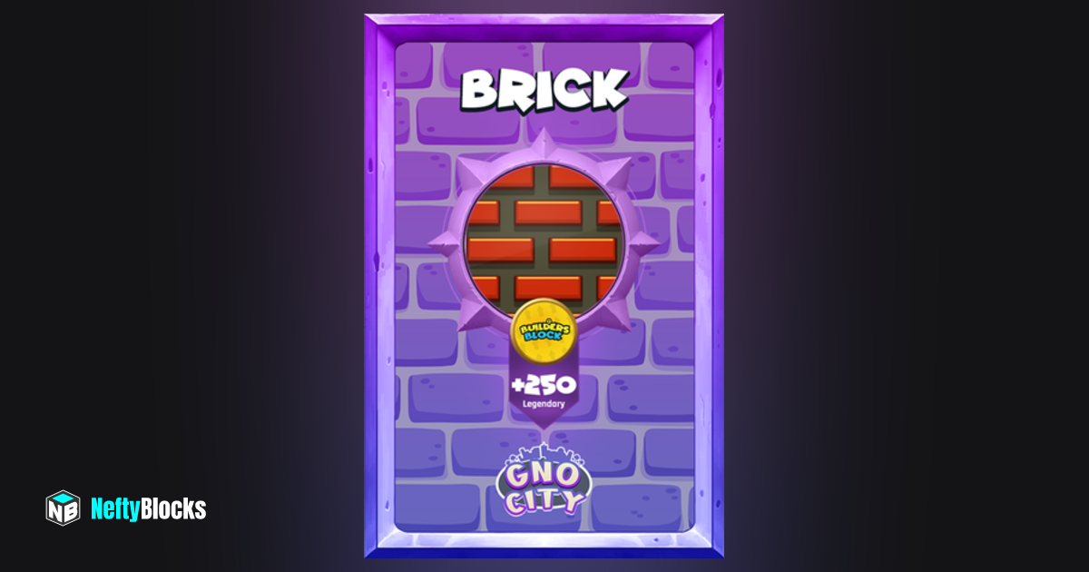 Brick | Legendary | NeftyBlocks | The #1 Trade to Earn NFT Marketplace ...