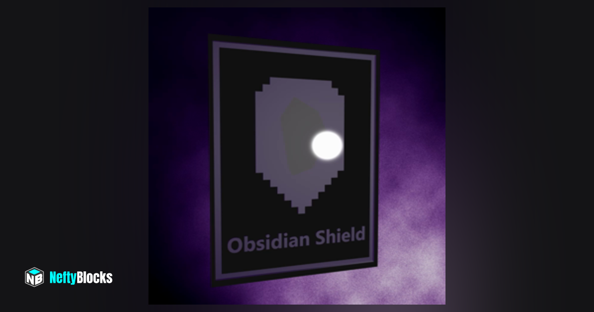 Obsidian Shield Card | NeftyBlocks | The #1 Trade to Earn NFT ...