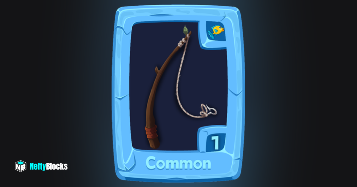 Fishing rod #61 | NeftyBlocks | The #1 Trade to Earn NFT Marketplace on WAX