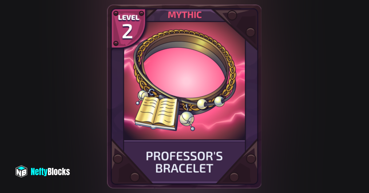 Professor's Bracelet - Mythic Level 2 | NeftyBlocks | The #1 Trade to ...