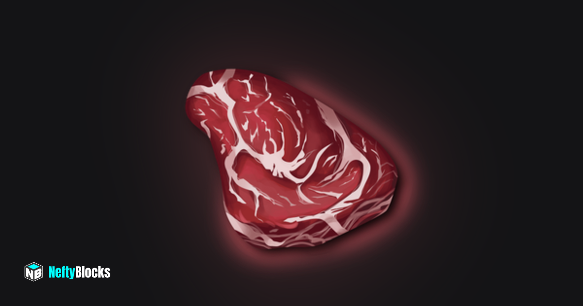 Raw Meat #35 | NeftyBlocks | The #1 Trade to Earn NFT Marketplace on WAX