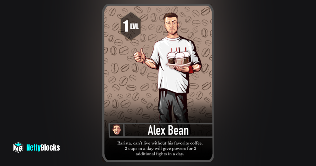 Alex Bean #1620 | NeftyBlocks | The #1 Trade to Earn NFT Marketplace on WAX