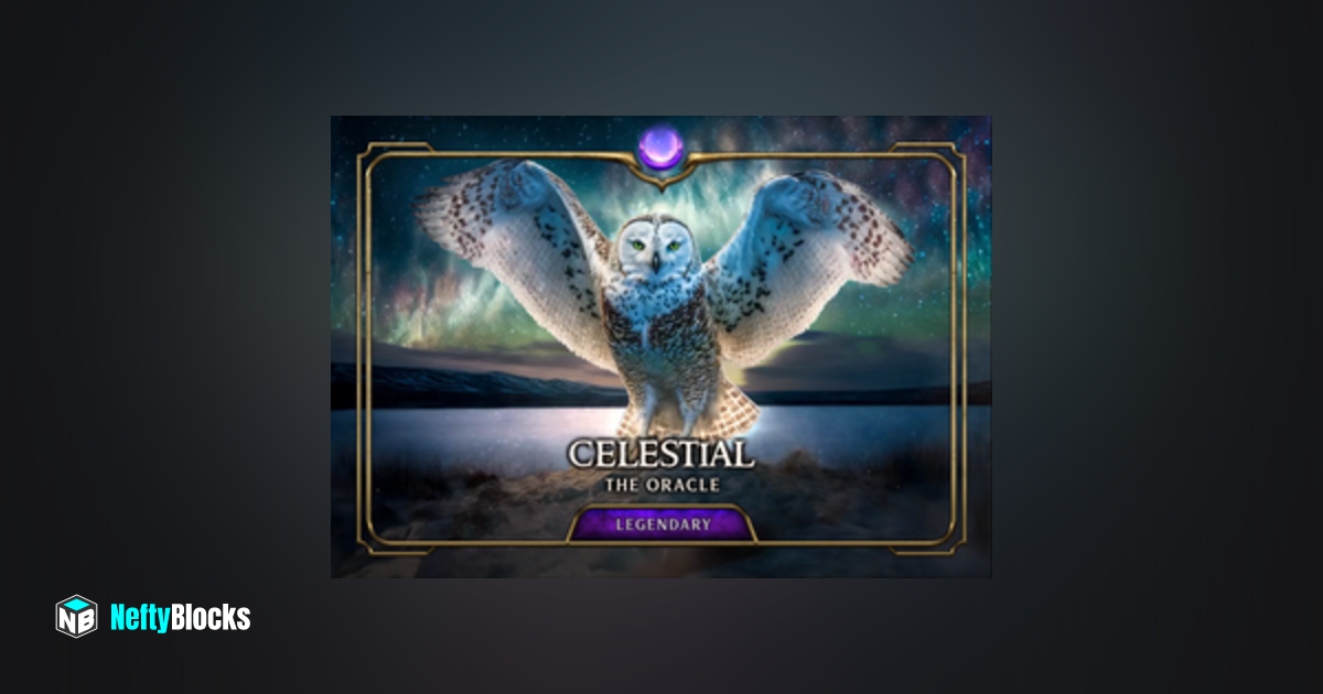 Celestial, The Oracle #8 | NeftyBlocks | The #1 Trade to Earn NFT Marketplace on WAX