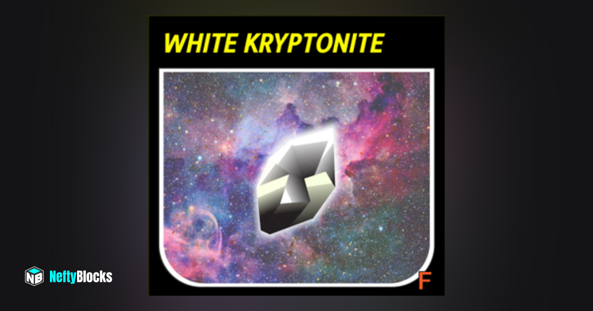 Larry has : White Kryptonite | NeftyBlocks | The #1 Trade to Earn NFT ...