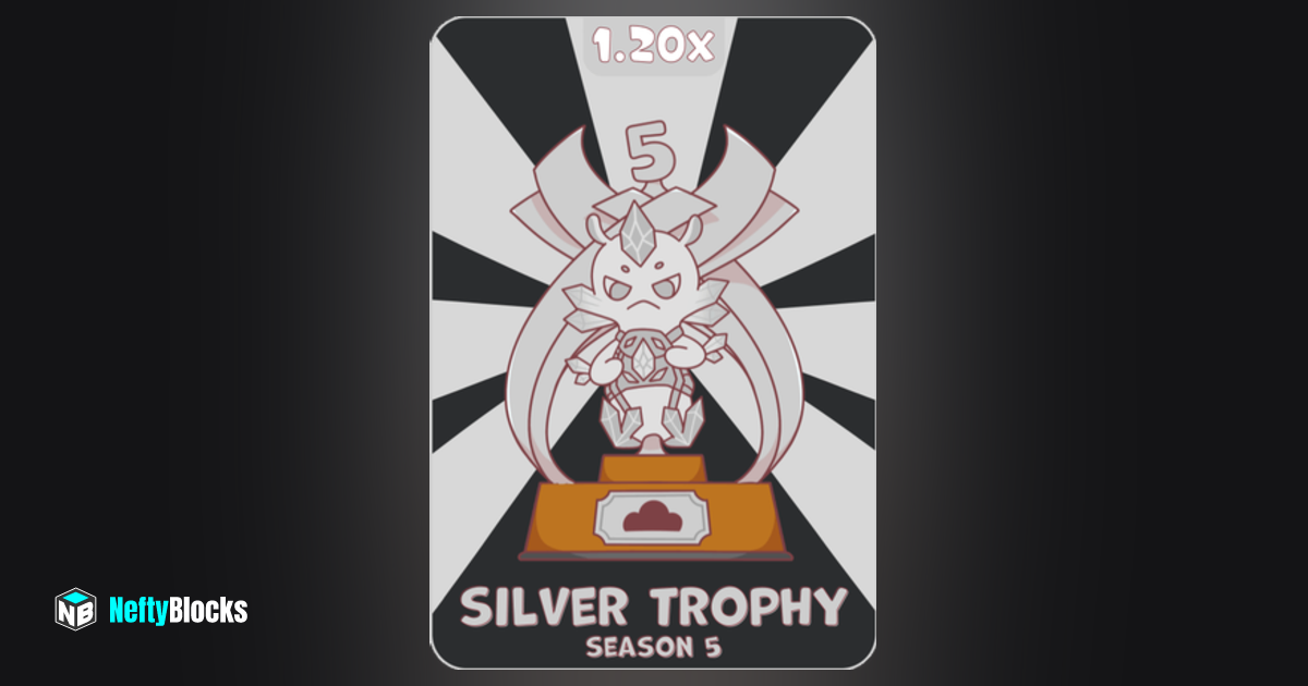 Season 5 Silver Trophy | NeftyBlocks | The #1 Trade to Earn NFT ...