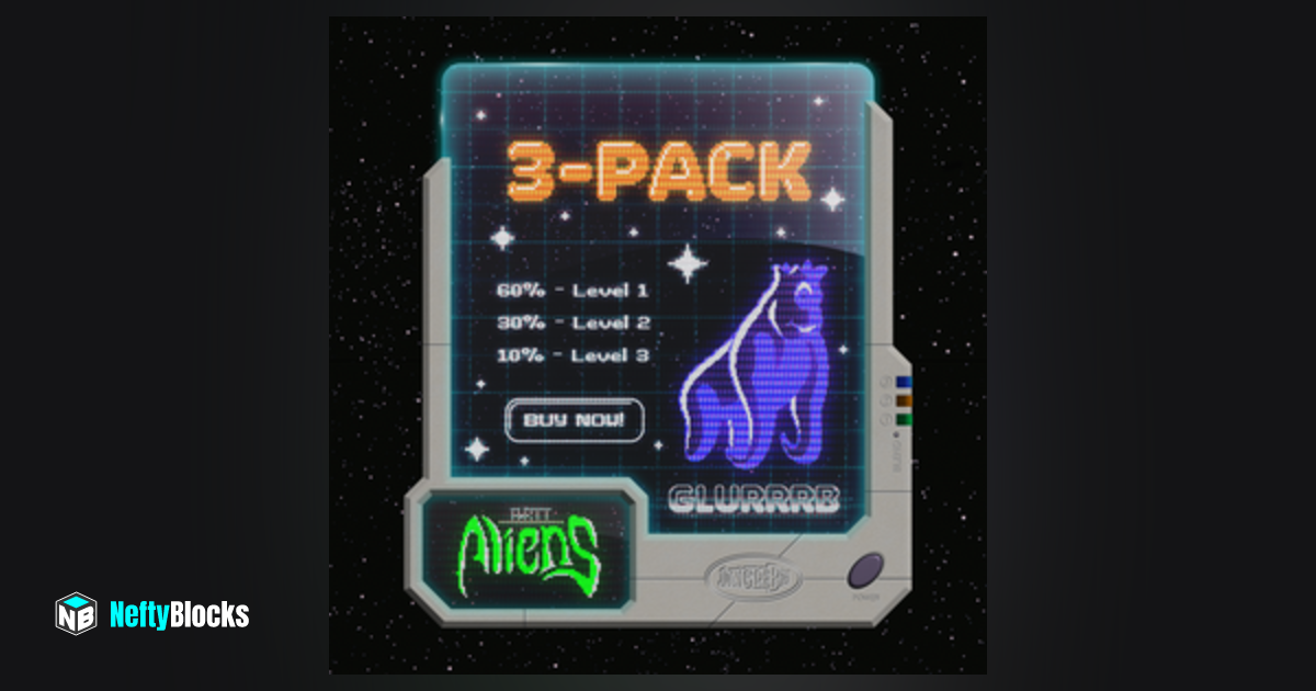 Glurrrb 3-Pack #7 | NeftyBlocks | The #1 Trade to Earn NFT Marketplace ...
