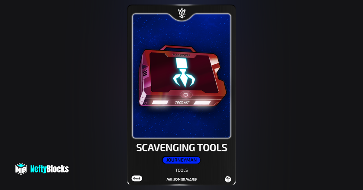 Journeyman Scavenging Tools #947 | NeftyBlocks | The #1 Trade to Earn ...