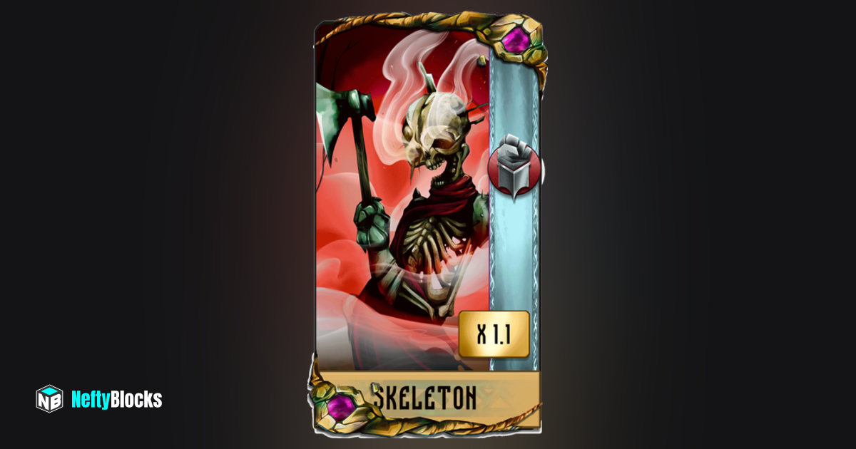 Skeleton #144 | NeftyBlocks | The #1 Trade to Earn NFT Marketplace on WAX
