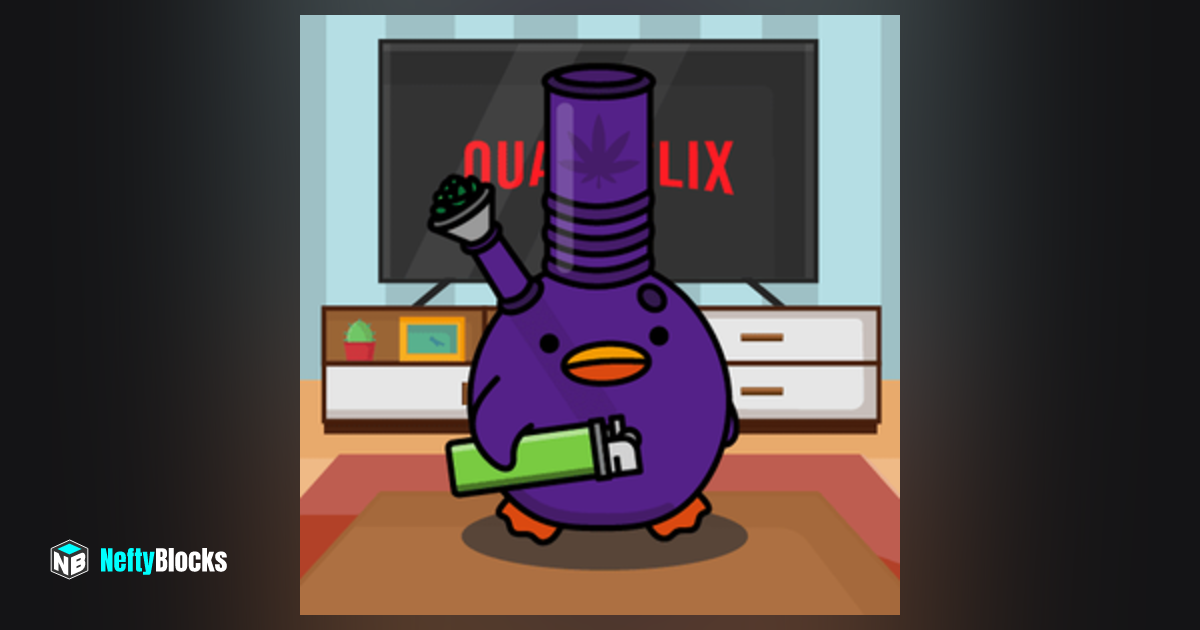 Loaded Bong Quack | NeftyBlocks | The #1 Trade to Earn NFT Marketplace on WAX