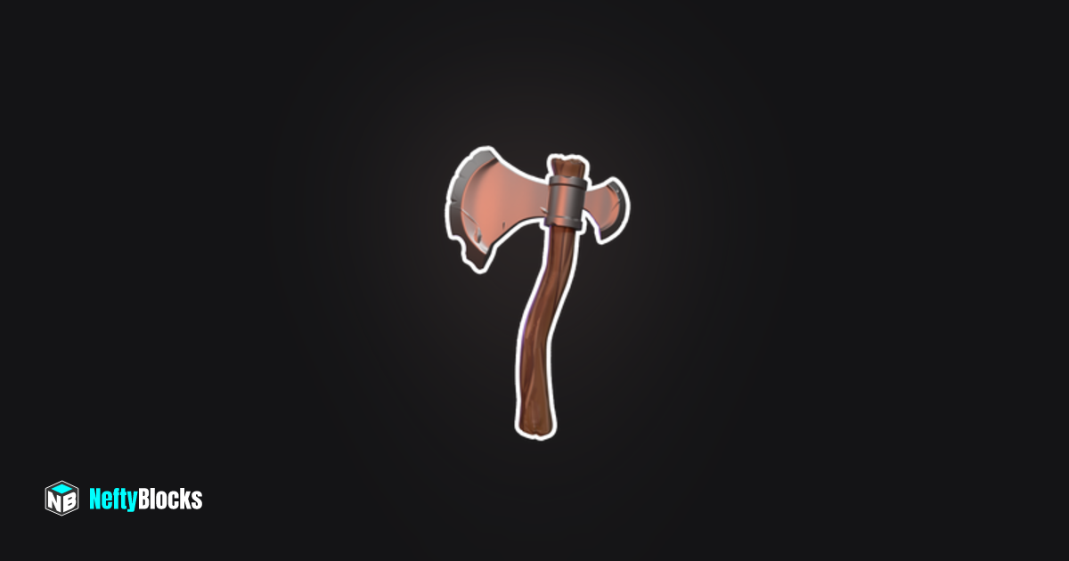 Sticker "Axe" #34 | NeftyBlocks | The #1 Trade to Earn NFT Marketplace ...