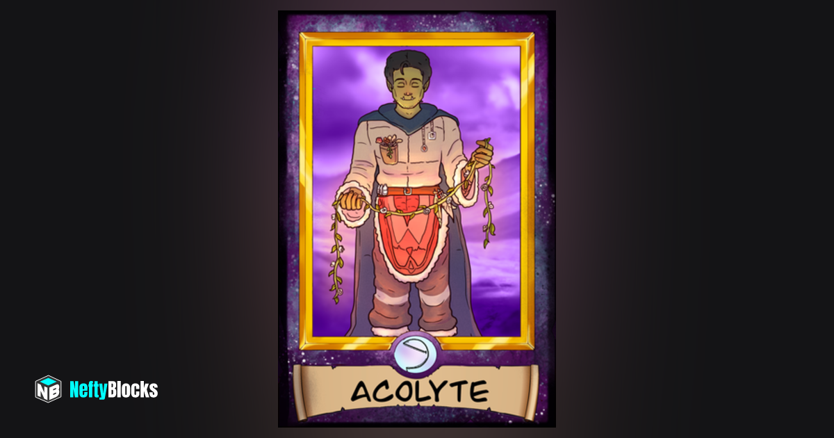 Acolyte #159 | NeftyBlocks | The #1 Trade to Earn NFT Marketplace on WAX