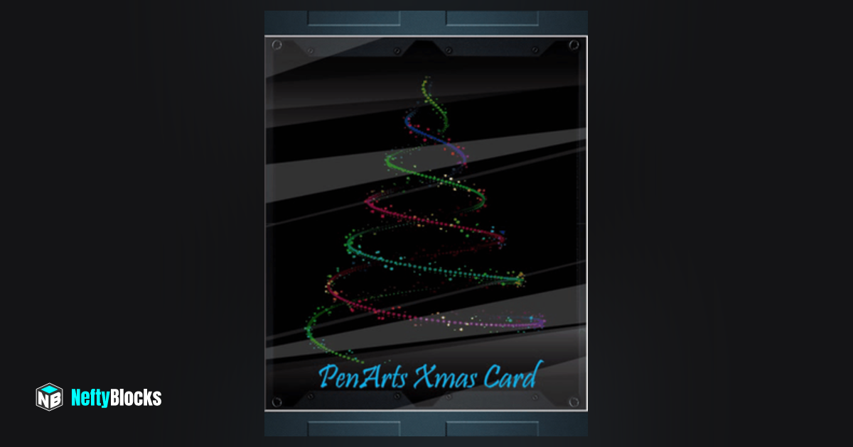 PenArts Xmas Card #142 | NeftyBlocks | The #1 Trade to Earn NFT Marketplace on WAX