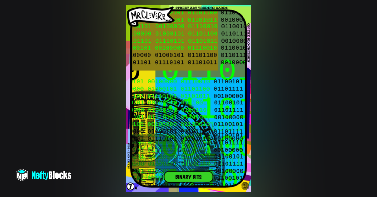 Binary Bits #8 | NeftyBlocks | The #1 Trade to Earn NFT Marketplace on WAX