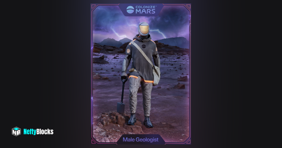 Male Geologist #1835 | NeftyBlocks | The #1 Trade to Earn NFT ...