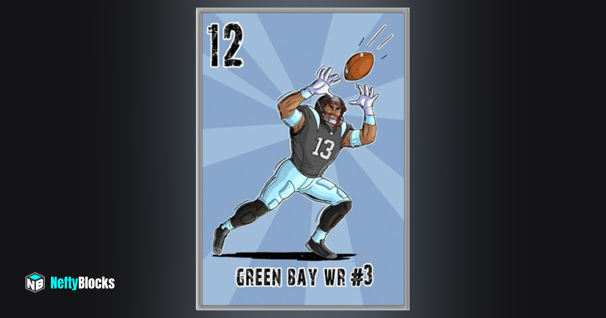 Green Bay WR #3 #96 | NeftyBlocks | The #1 Trade to Earn NFT ...