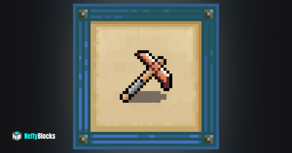 Copper Pickaxe #138 | NeftyBlocks | The #1 Trade to Earn NFT ...