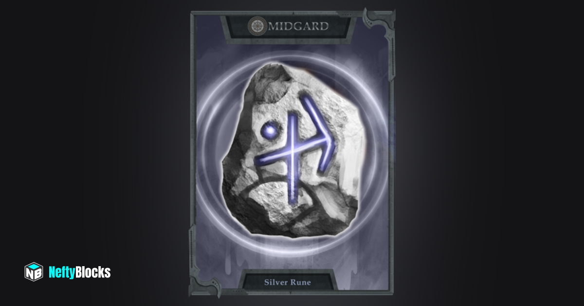 Silver Rune #4376 | NeftyBlocks | The #1 Trade to Earn NFT Marketplace ...