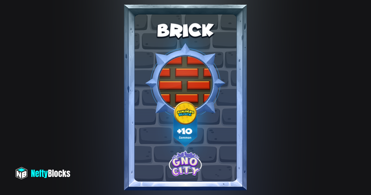 Brick | Common #448 | NeftyBlocks | The #1 Trade to Earn NFT ...