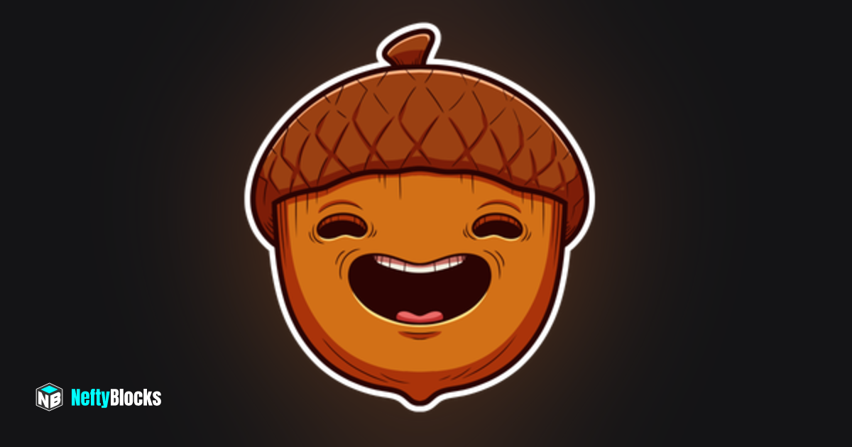Acorn Sticker #36 | NeftyBlocks | The #1 Trade to Earn NFT Marketplace ...