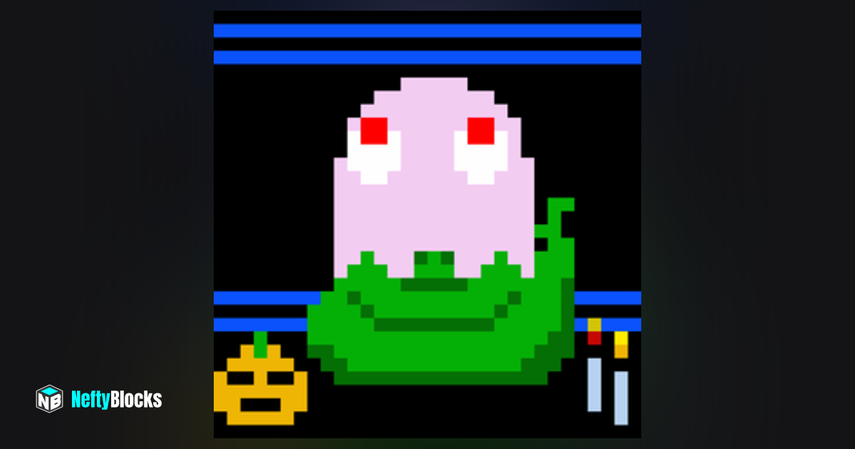 Szszsz Halloween Pac-Man Ghost "Pinky" | NeftyBlocks | The #1 Trade to ...