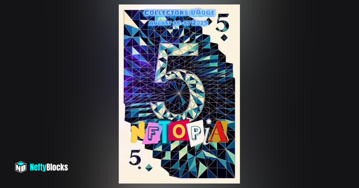 Common Collector's Badge (NFTOPIA 5) #1 | NeftyBlocks | The #1 Trade to Earn NFT Marketplace on WAX