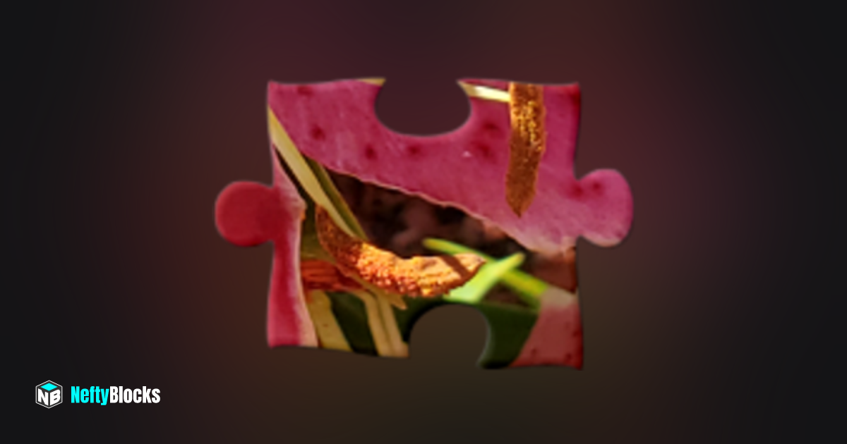 Pink Lily #14 | NeftyBlocks | The #1 Trade to Earn NFT Marketplace on WAX