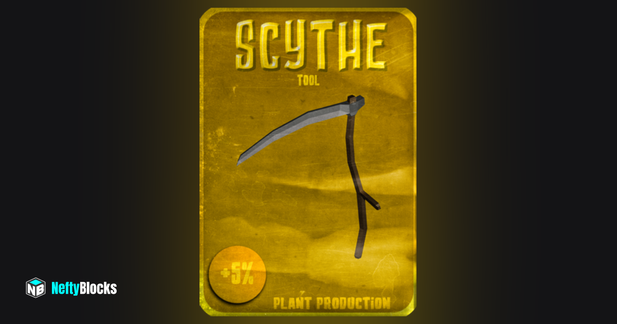 Scythe #86 | NeftyBlocks | The #1 Trade to Earn NFT Marketplace on WAX