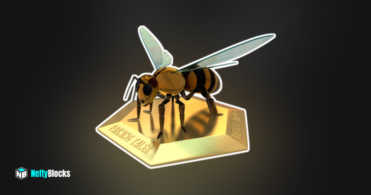 Bee #297 | NeftyBlocks | The #1 Trade to Earn NFT Marketplace on WAX