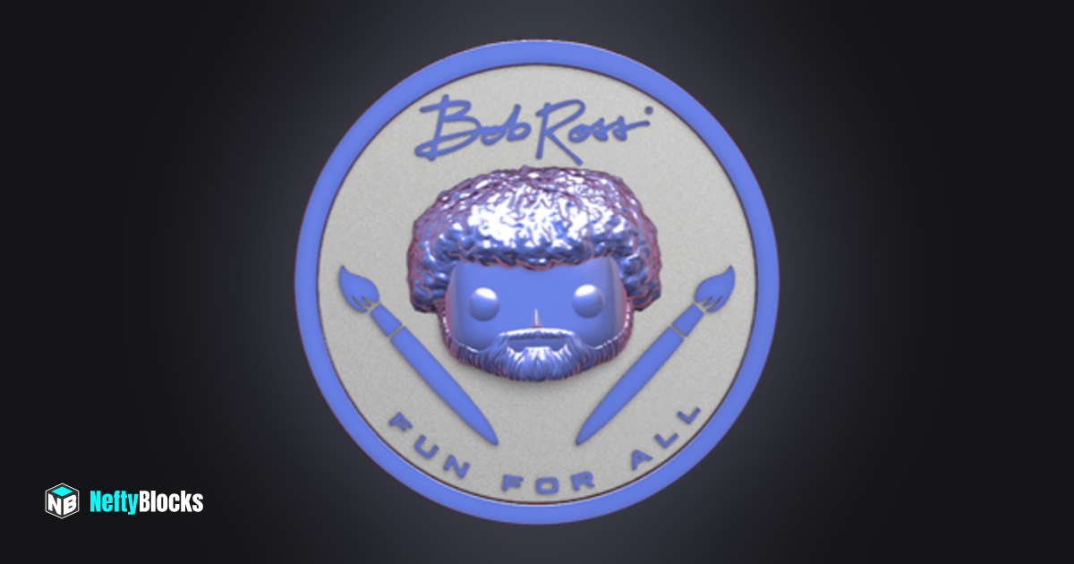 Bob Ross Series 1 Coin #56 | NeftyBlocks | The #1 Trade to Earn NFT ...