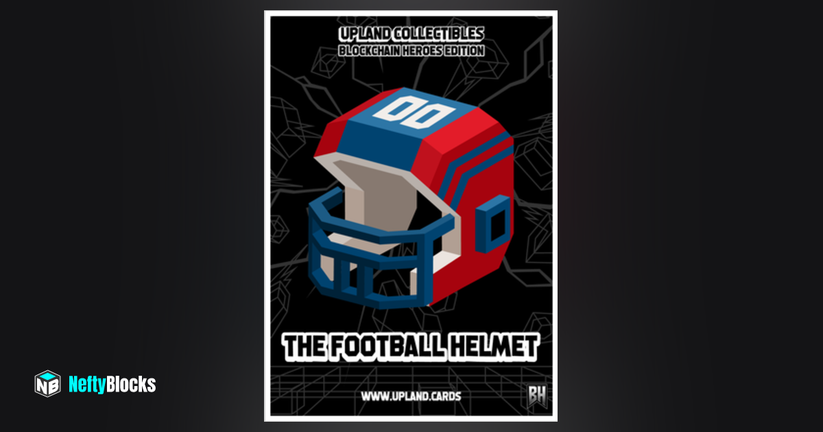 The Football Helmet #714 | NeftyBlocks | The #1 Trade to Earn NFT ...