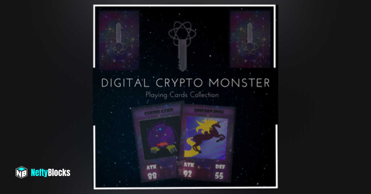 Digital Crypto monster Collection #163 | NeftyBlocks | The #1 Trade to Earn NFT Marketplace on WAX