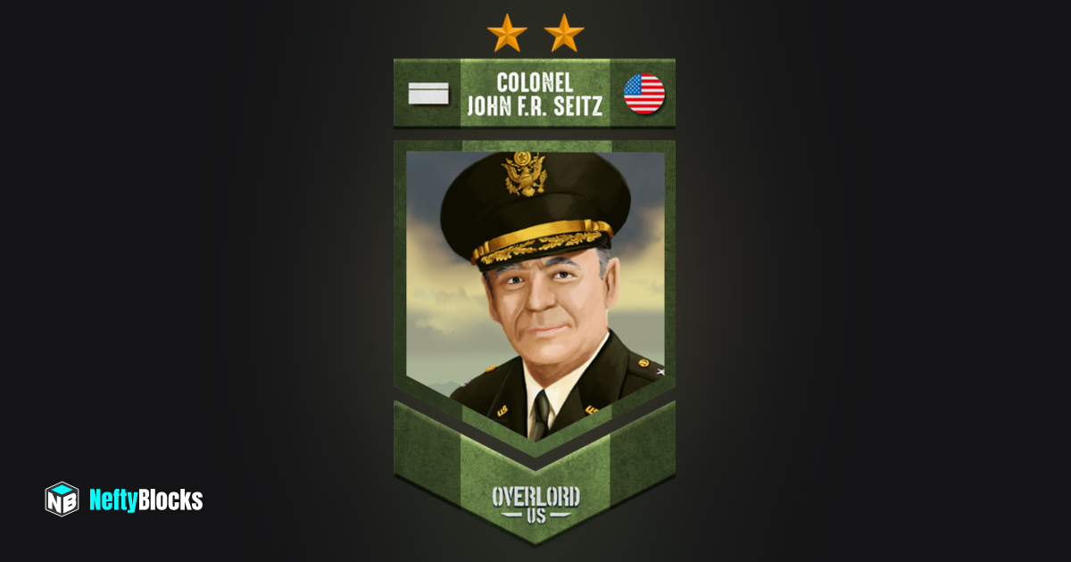 F2-COLONEL-JOHN-F-R-SEITZ | NeftyBlocks | The #1 Trade to Earn NFT ...