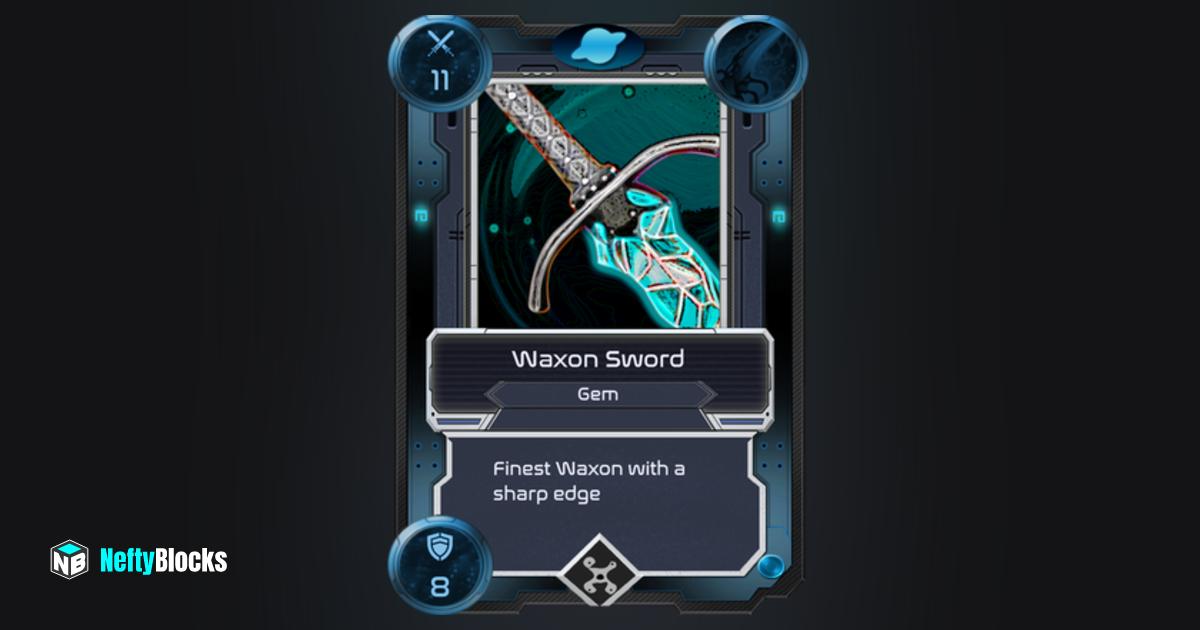 Waxon Sword #3479 | NeftyBlocks | The #1 Trade to Earn NFT Marketplace ...