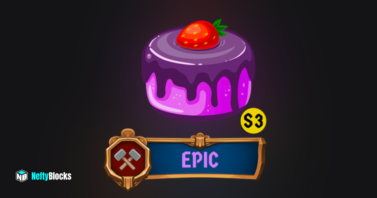 Cake #103 | NeftyBlocks | The #1 Trade to Earn NFT Marketplace on WAX