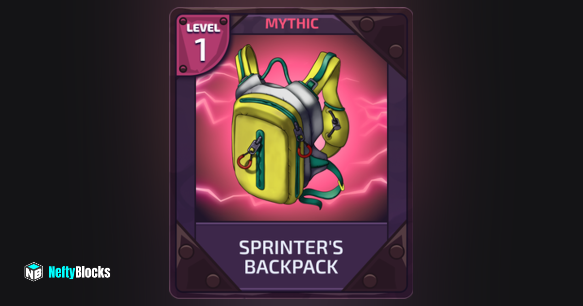 Sprinter's Backpack - Mythic Level 1 | NeftyBlocks | The #1 Trade to ...