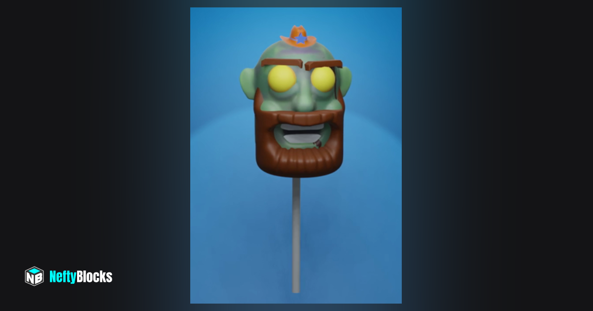 Zombie Sully Cake Pop | NeftyBlocks | The #1 Trade to Earn NFT ...