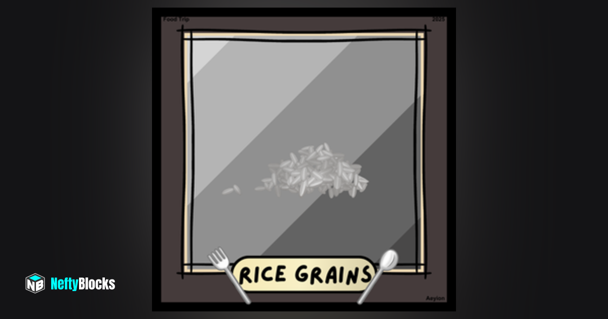 Rice Grains | NeftyBlocks | The #1 Trade to Earn NFT Marketplace on WAX