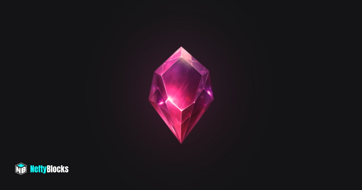 Flawed Ruby #41 | NeftyBlocks | The #1 Trade to Earn NFT Marketplace on WAX