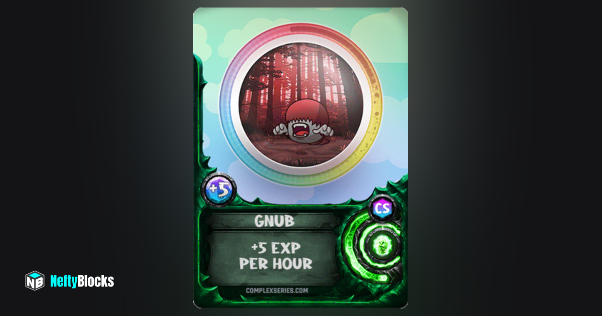 Gnub | +5 Exp #1102 | NeftyBlocks | The #1 Trade to Earn NFT ...