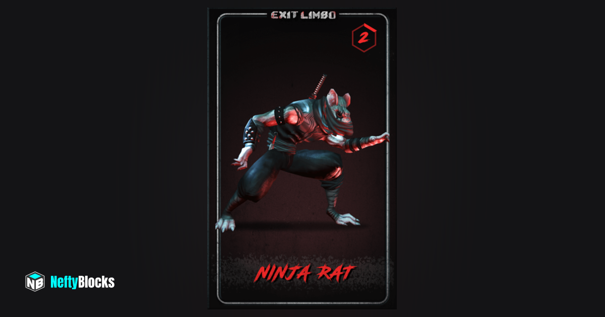 Ninja Rat #86 | NeftyBlocks | The #1 Trade to Earn NFT Marketplace on WAX