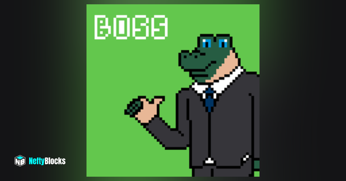 Boss Croc #8 | NeftyBlocks | The #1 Trade to Earn NFT Marketplace on WAX