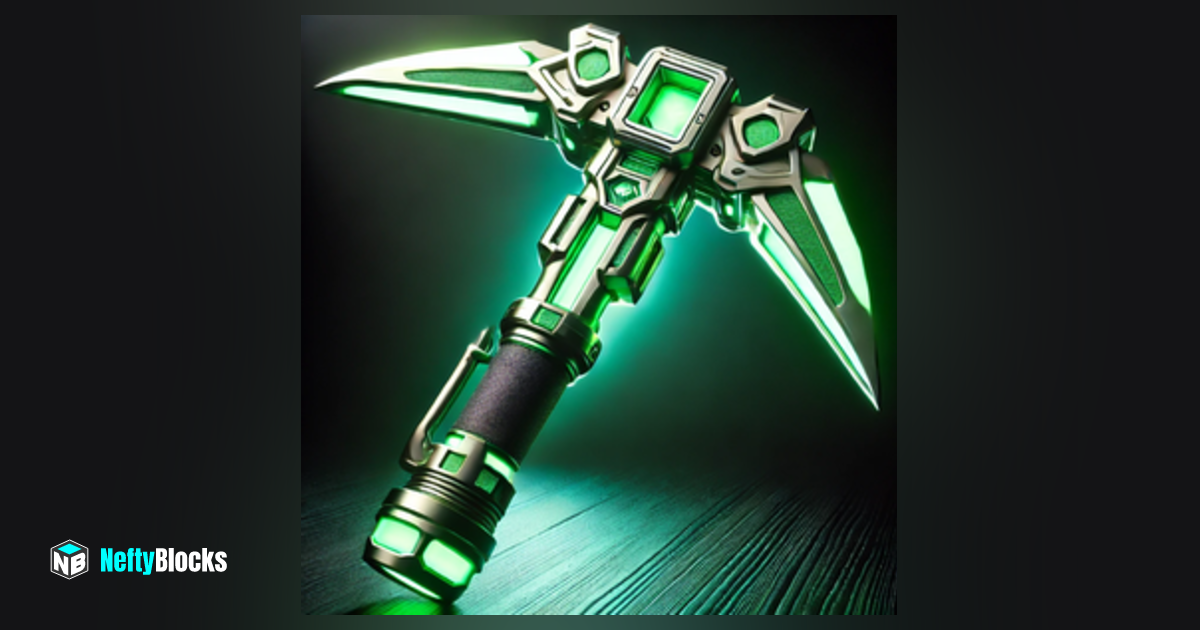 Legendary Pickaxe #61 | NeftyBlocks | The #1 Trade to Earn NFT ...