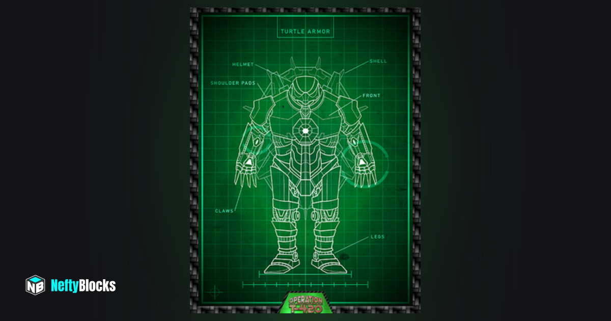 Turtle Greenprint #16304 | NeftyBlocks | The #1 Trade to Earn NFT ...