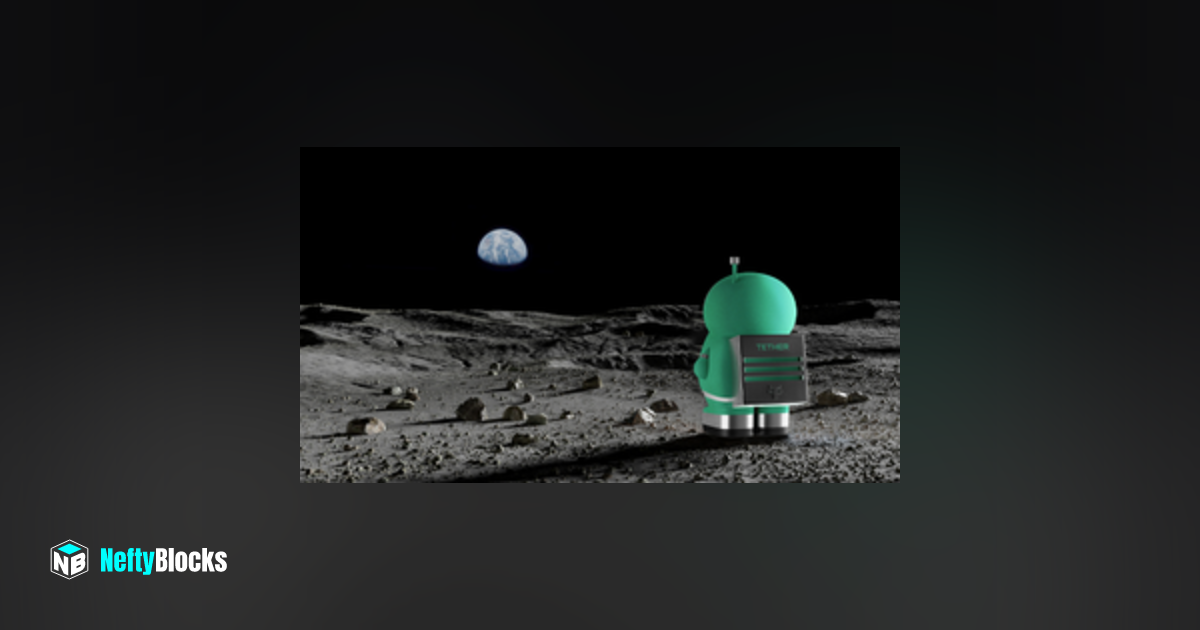 Tether on the Moon #458 | NeftyBlocks | The #1 Trade to Earn NFT ...