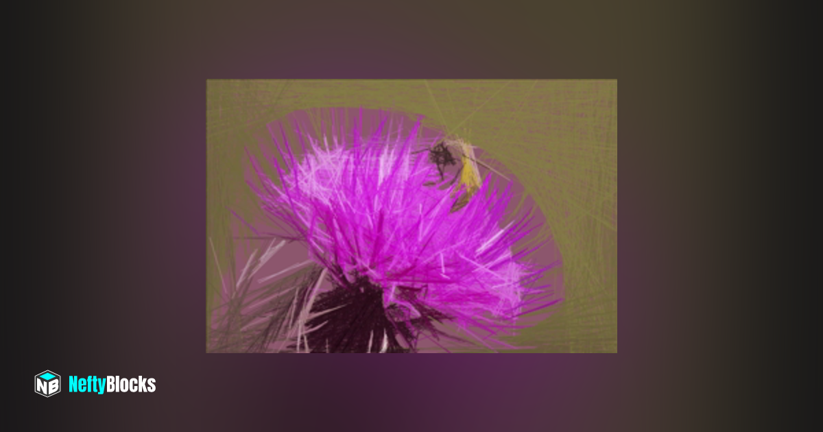 Bee and Thistle - Lines | NeftyBlocks | The #1 Trade to Earn NFT ...