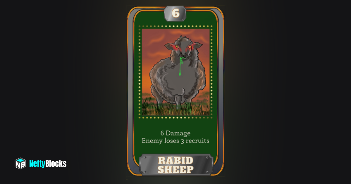 Rabid sheep | NeftyBlocks | The #1 Trade to Earn NFT Marketplace on WAX