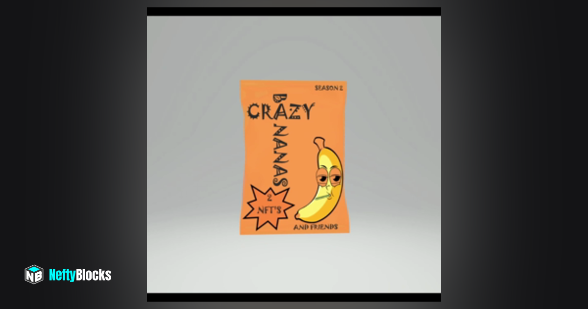 Crazy Bananas Season 2 pack #1 | NeftyBlocks | The #1 Trade to Earn NFT ...